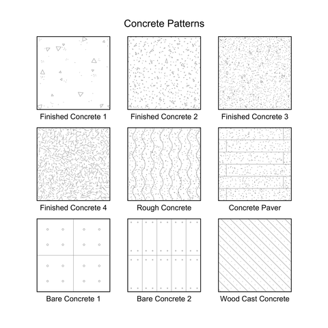 ArchiCAD Vector Fills - Concrete Patterns – Post Digital Architecture