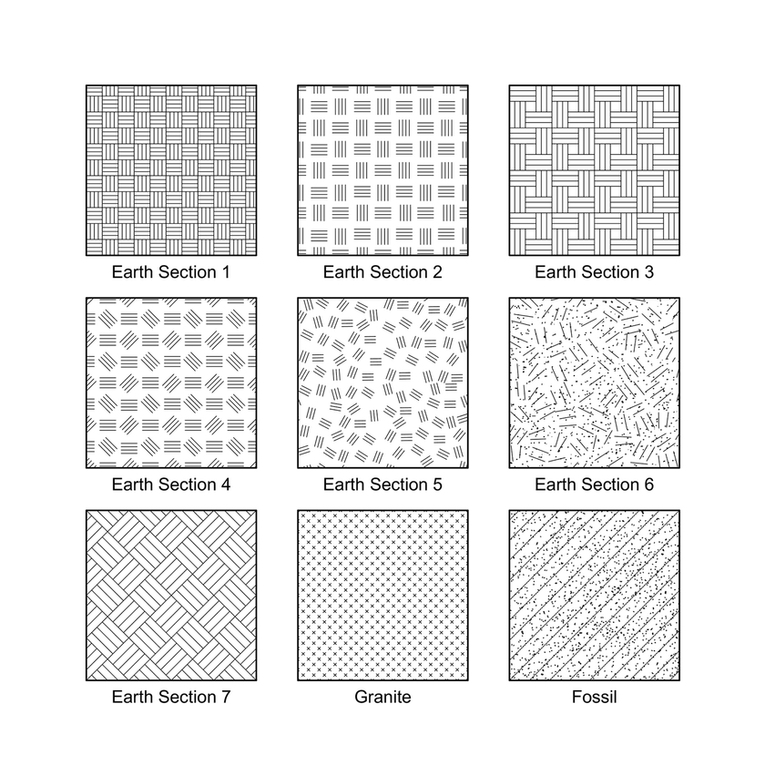 ArchiCAD Vector Fills - Earth Patterns – Post Digital Architecture