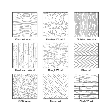 ArchiCAD Vector Fills - Wood Patterns