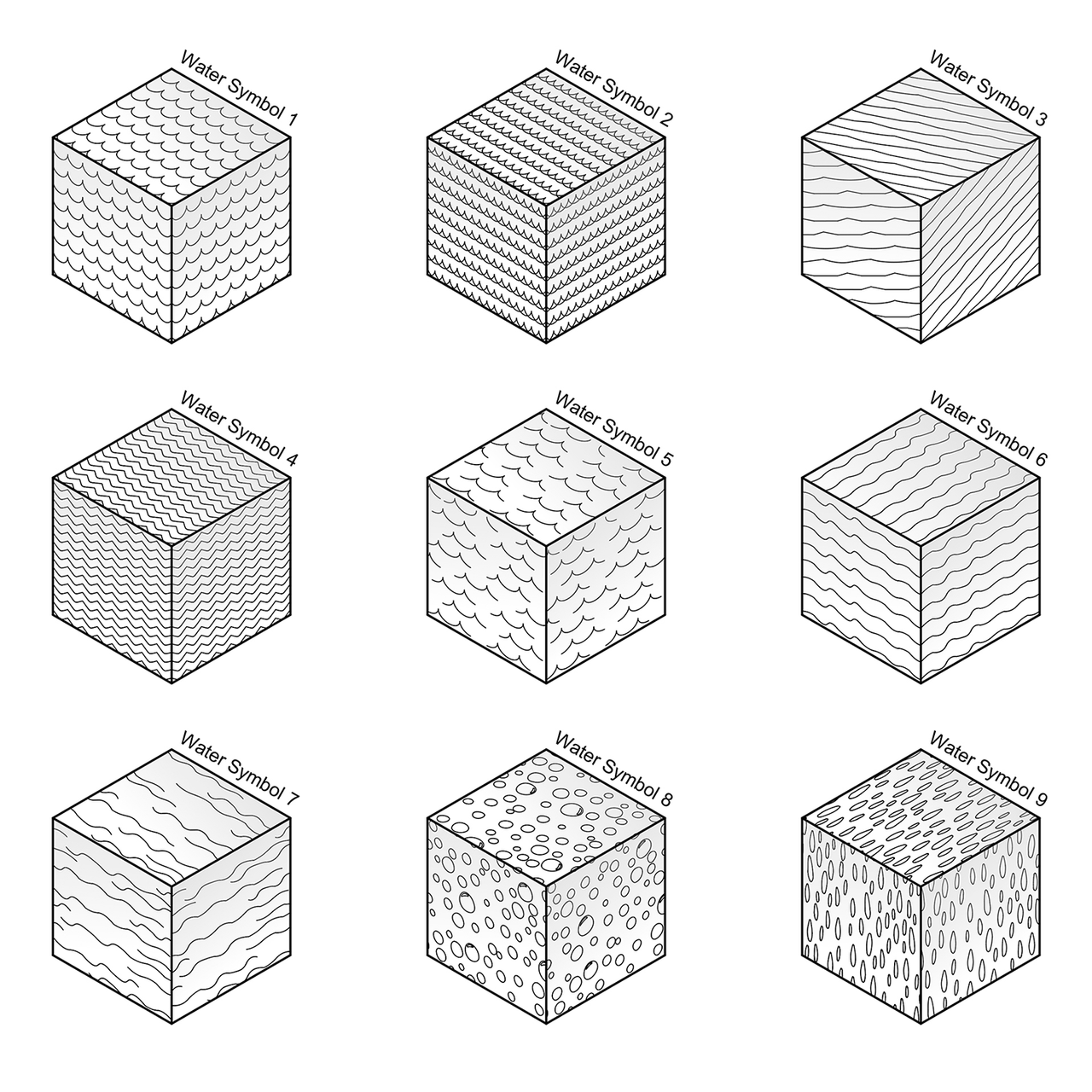ArchiCAD Vector Fills - Water Surface Patterns