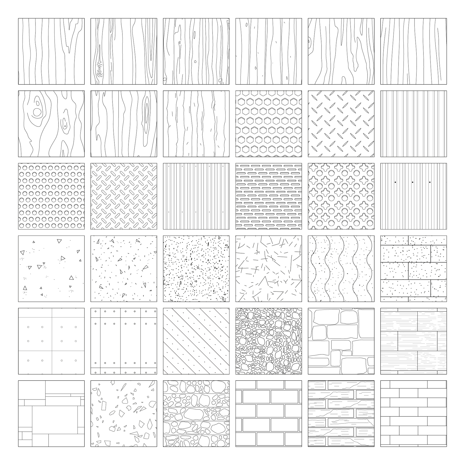 36 Vector Symbolic Patterns for Adobe Illustrator
