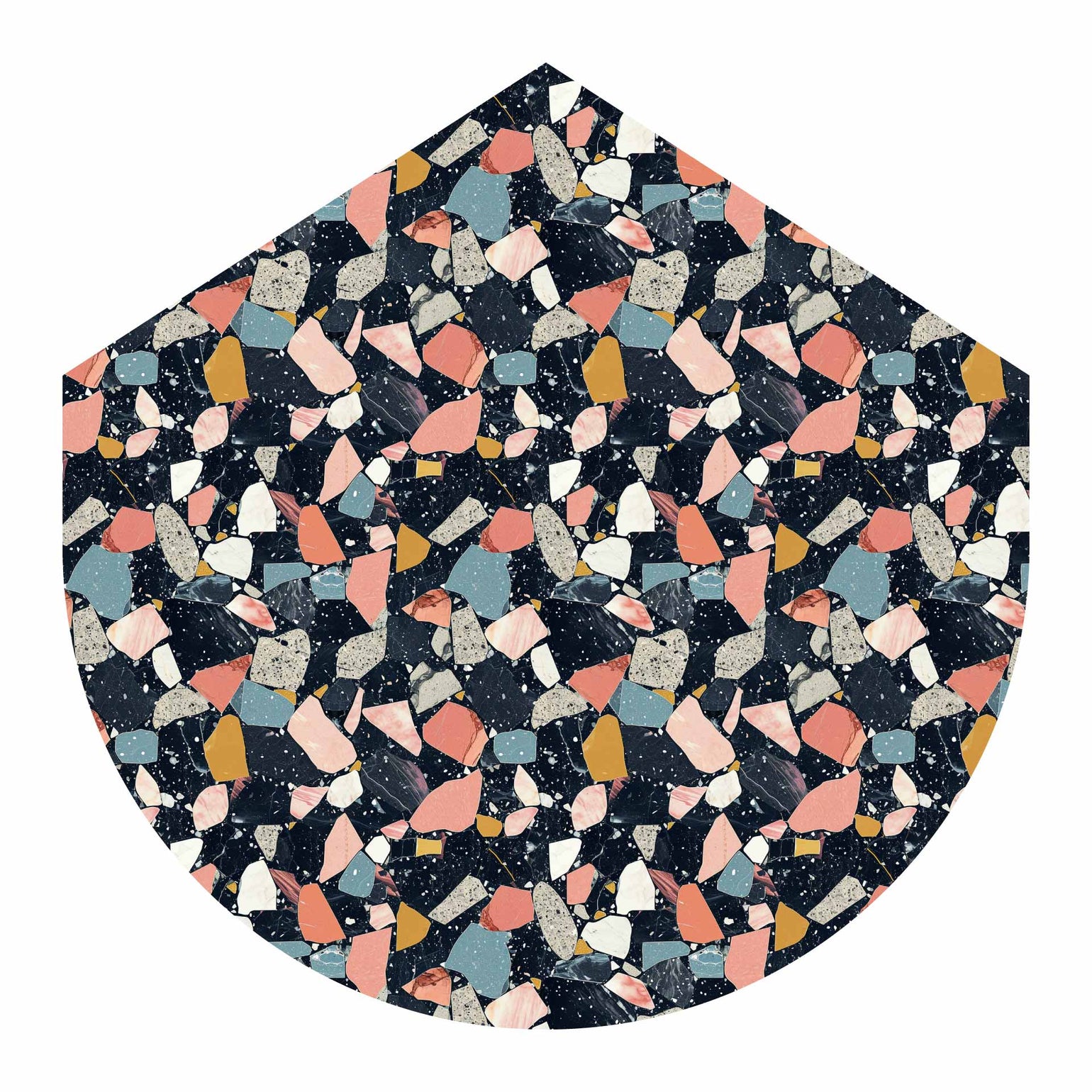 Illustrator Pattern Library - Raster Realistic Seamless Dark Terrazzo ...