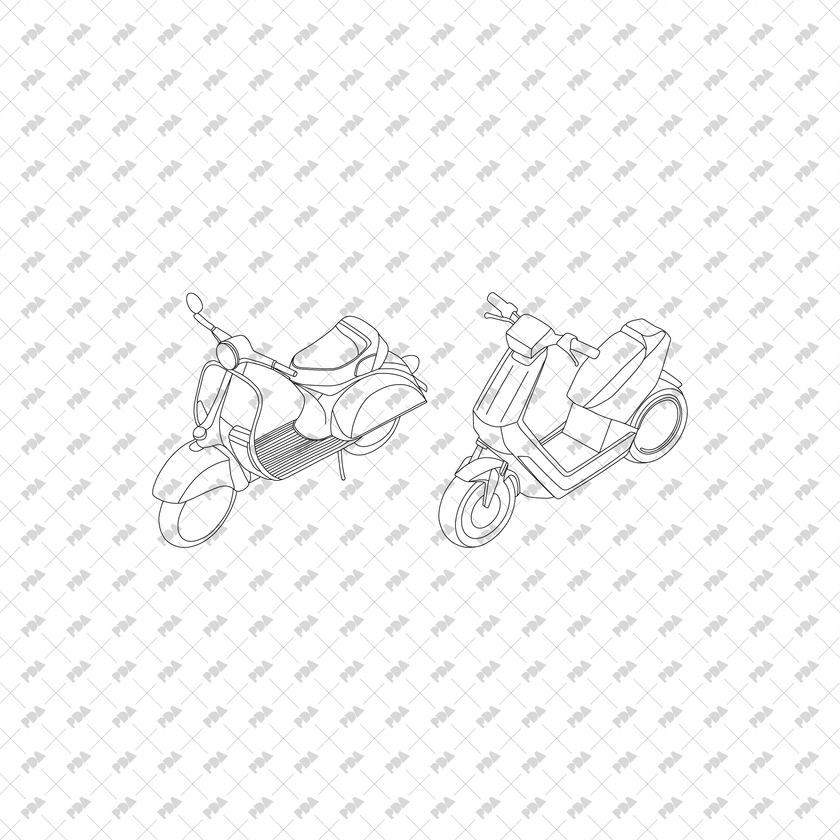 CAD, Vector, PNG Axonometric Vehicles – Post Digital Architecture