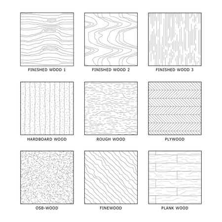 Illustrator Pattern Library - Wooden Patterns 2 | Post Digital Architecture