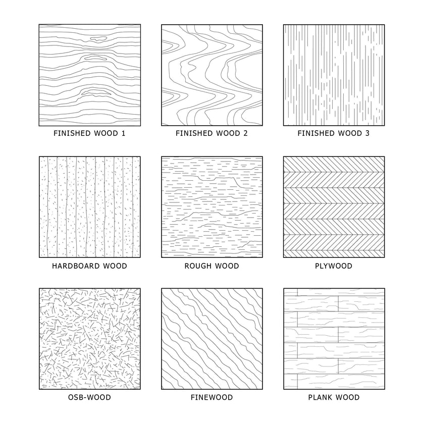 Illustrator Pattern Library - Wooden Patterns 2