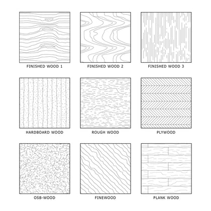 Illustrator Pattern Library - Wooden Patterns Big Set