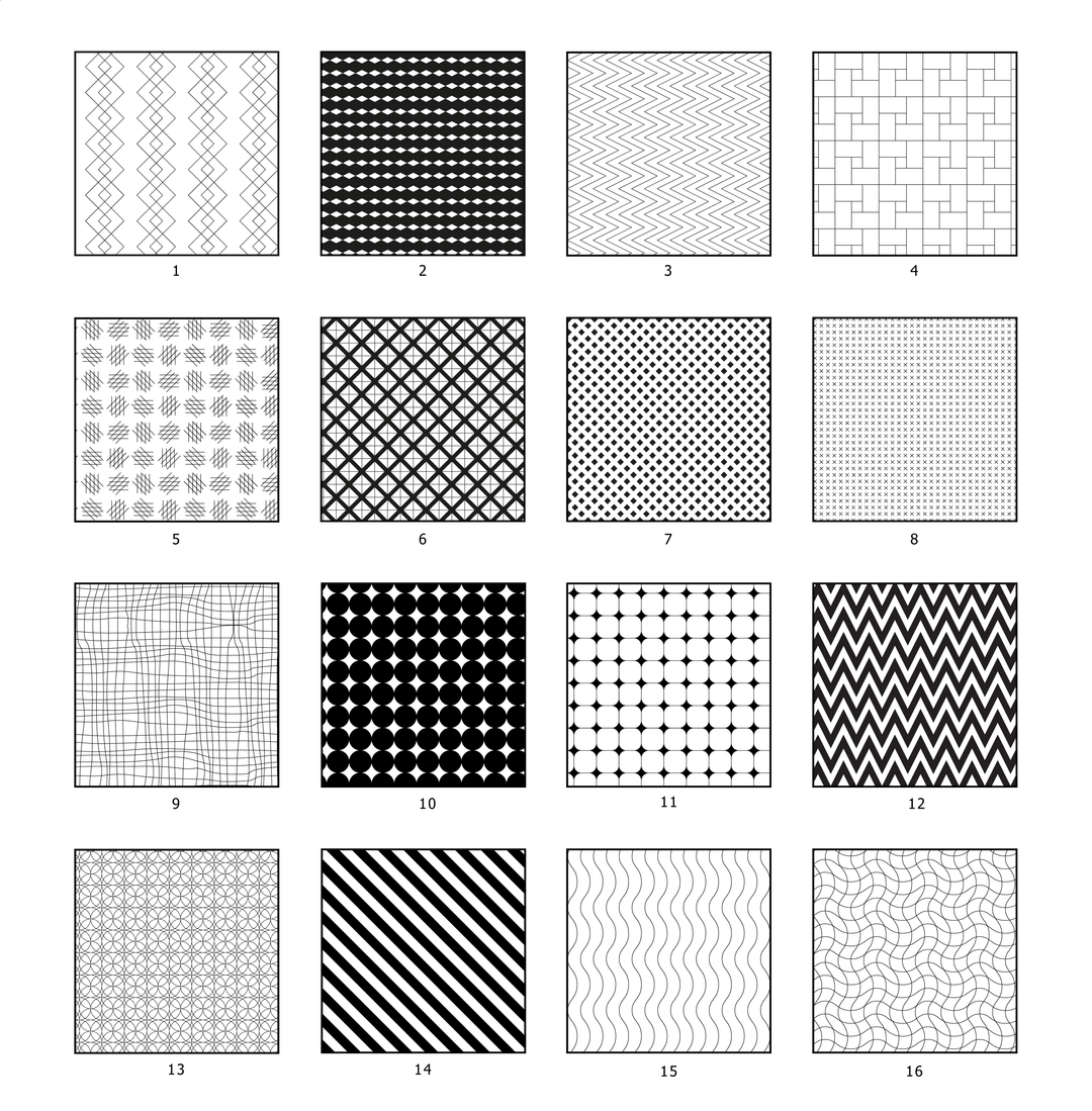 Illustrator Pattern Library - Meshes