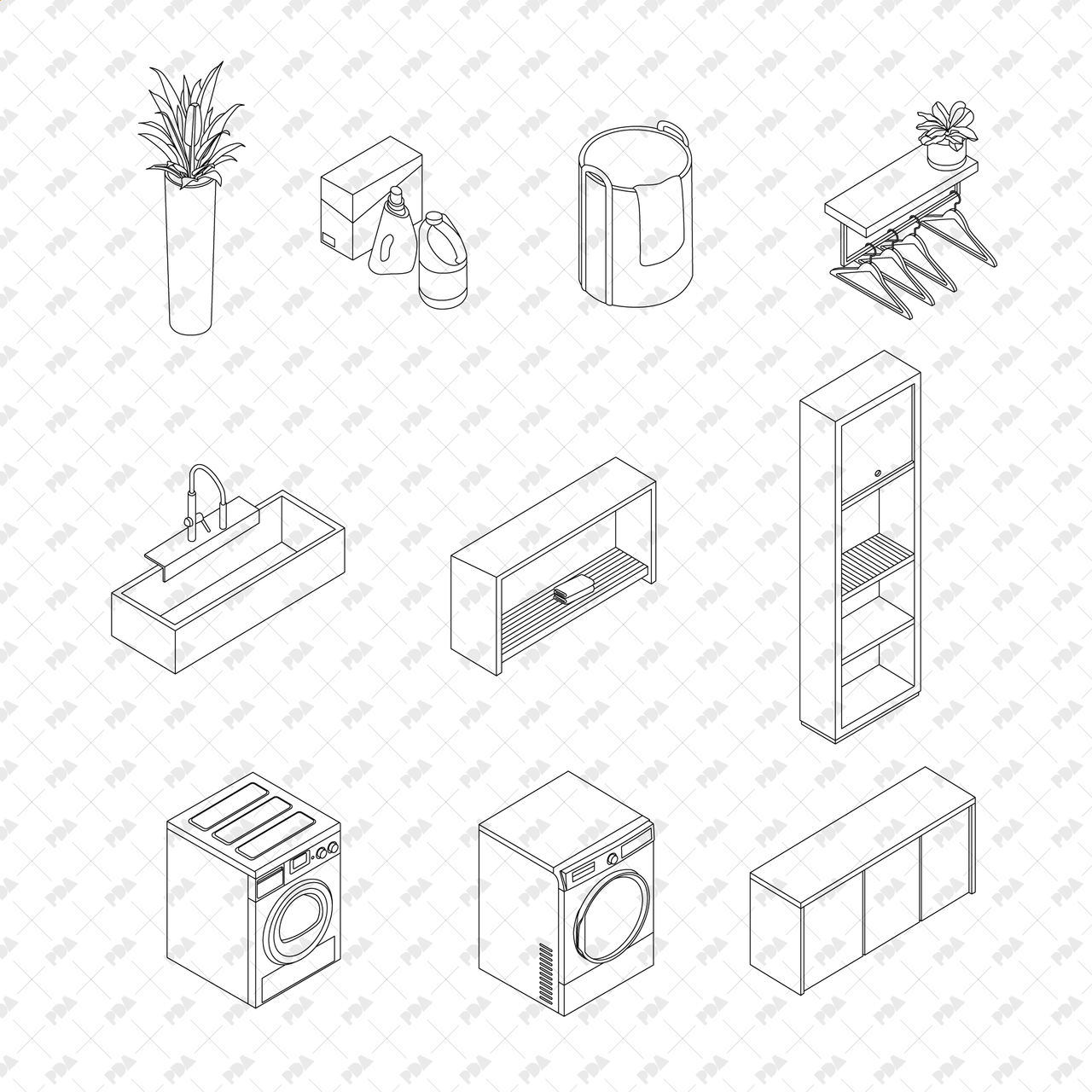 CAD, Vector Isometric Multi-Pack