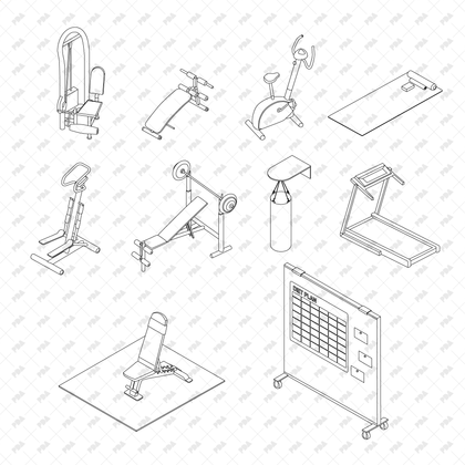 CAD, Vector Isometric Multi-Pack