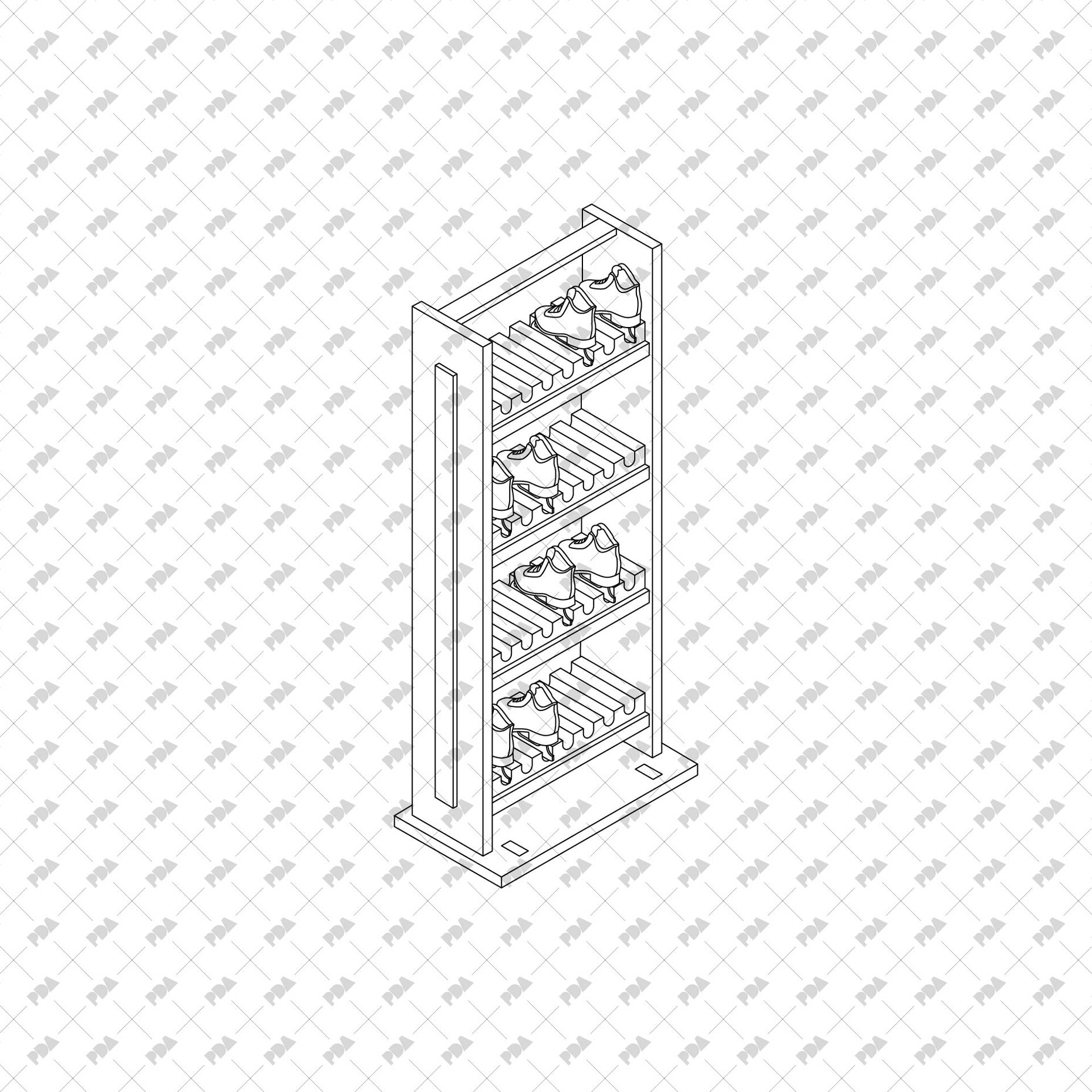 CAD, Vector Isometric Sport's Equipment