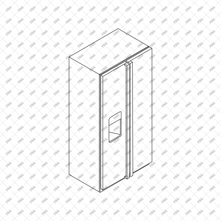 CAD, Vector Isometric Kitchen Appliances Set