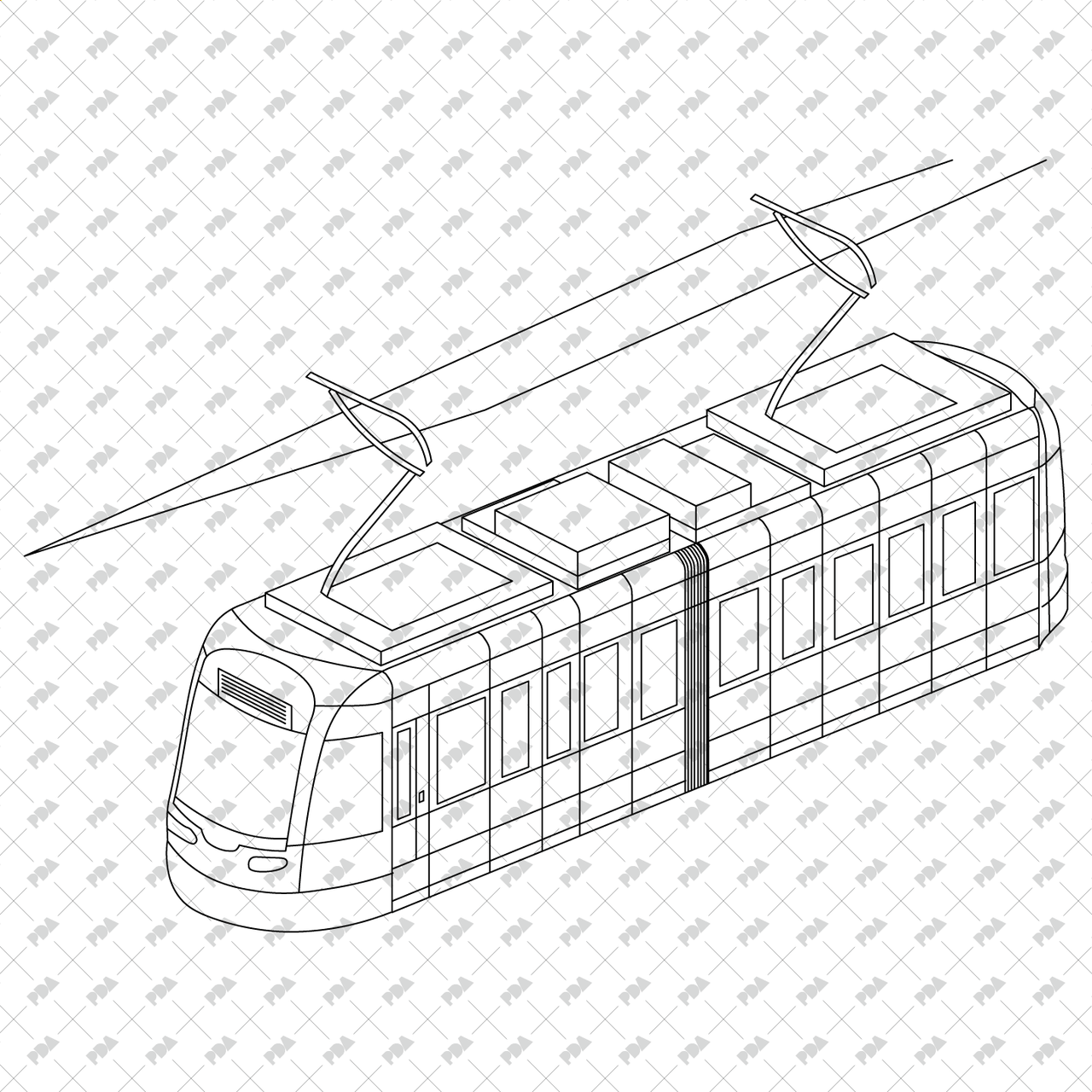 CAD, Vector, PNG Axonometric Vehicles