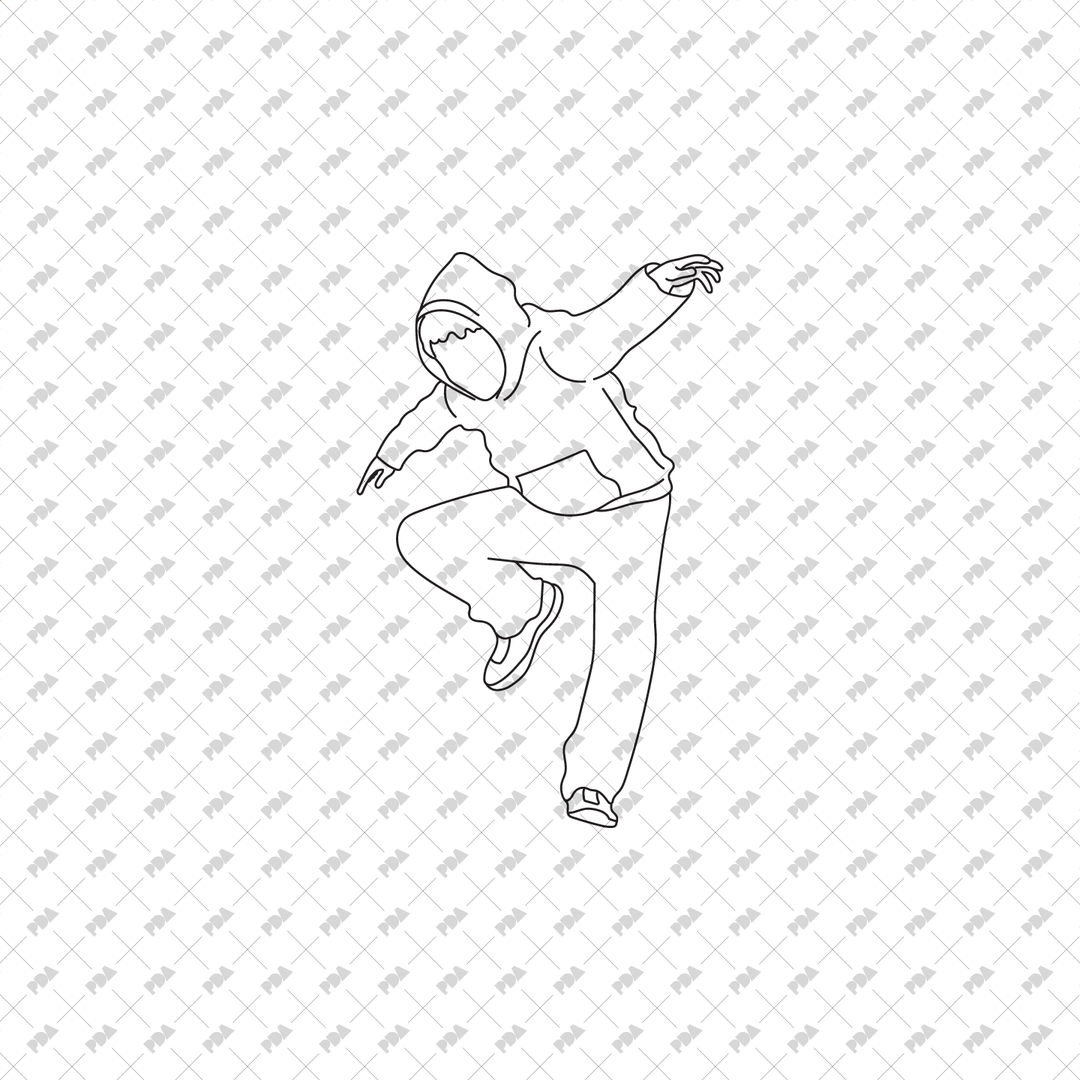 CAD, Vector Parkour Characters | Post Digital Architecture