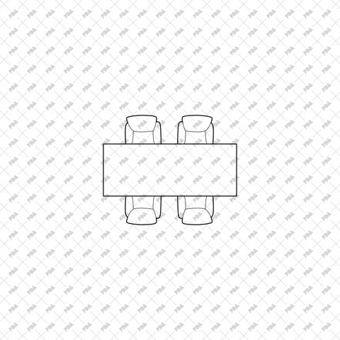 CAD, Vector, PNG Tables, Desks and Chairs in Top View
