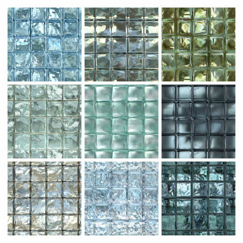 Photoshop, Illustrator Pattern Library - Glass Blocks, Bricks Textures ...