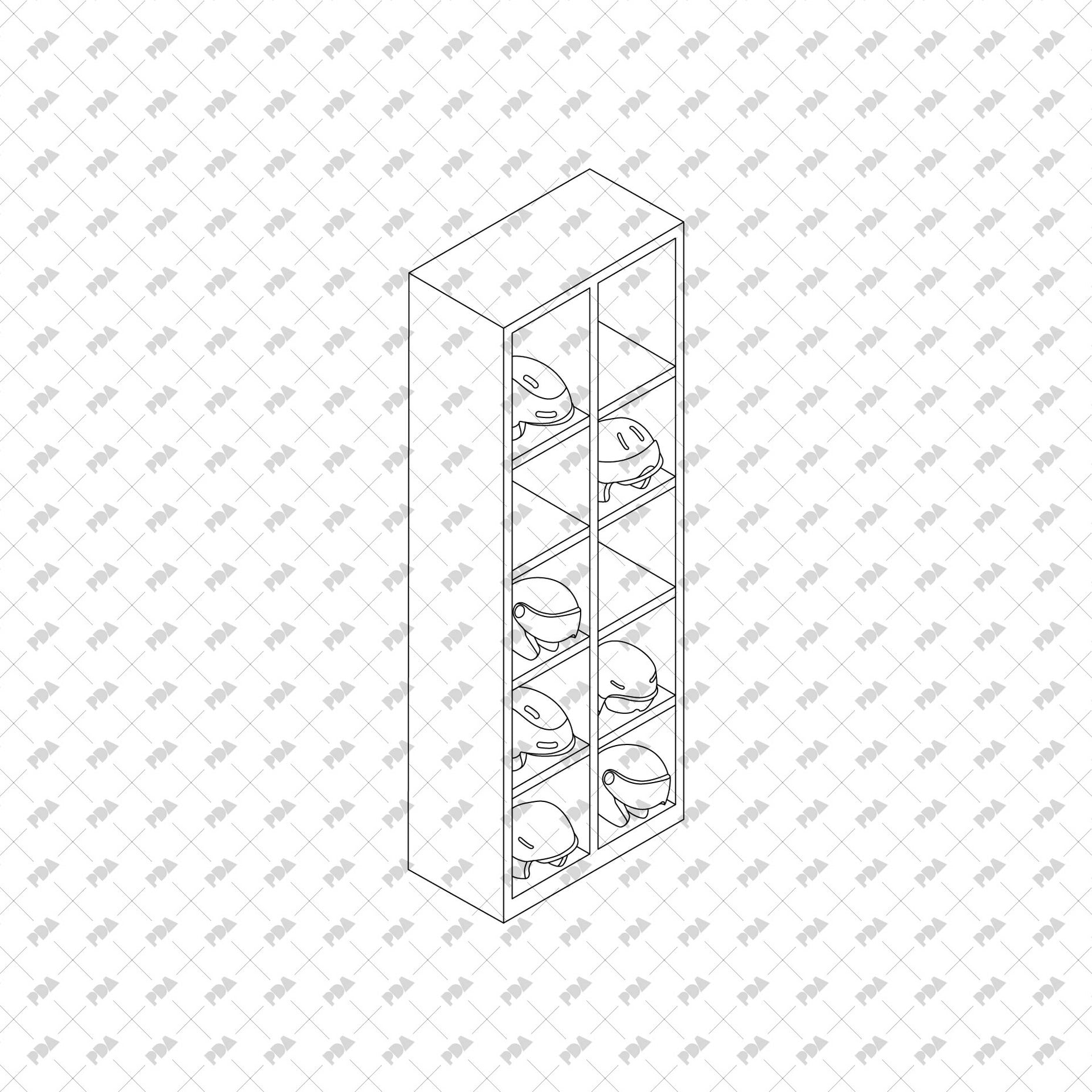 CAD, Vector Isometric Sport's Equipment