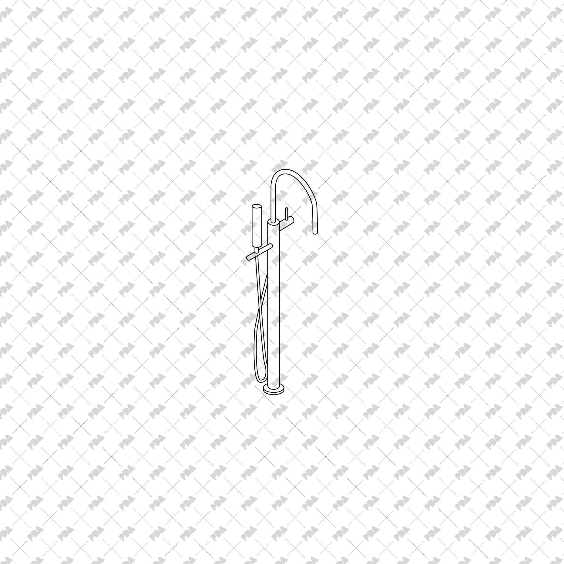 CAD, Vector Isometric Bathroom Set | Post Digital Architecture