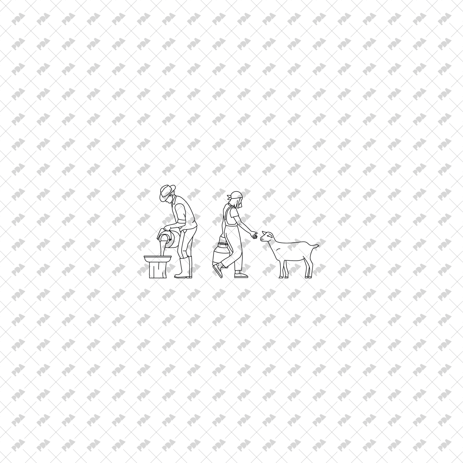 CAD, Vector Farm Set | Post Digital Architecture