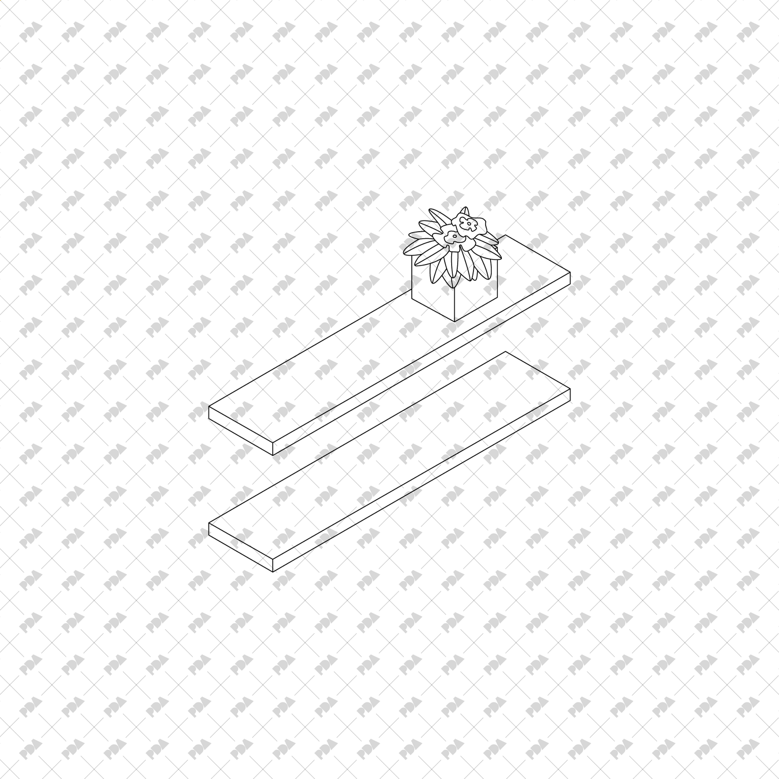 CAD, Vector Isometric Toilet Set