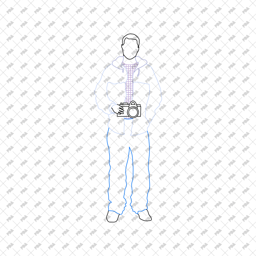 CAD, Vector, PNG Line-Art Characters