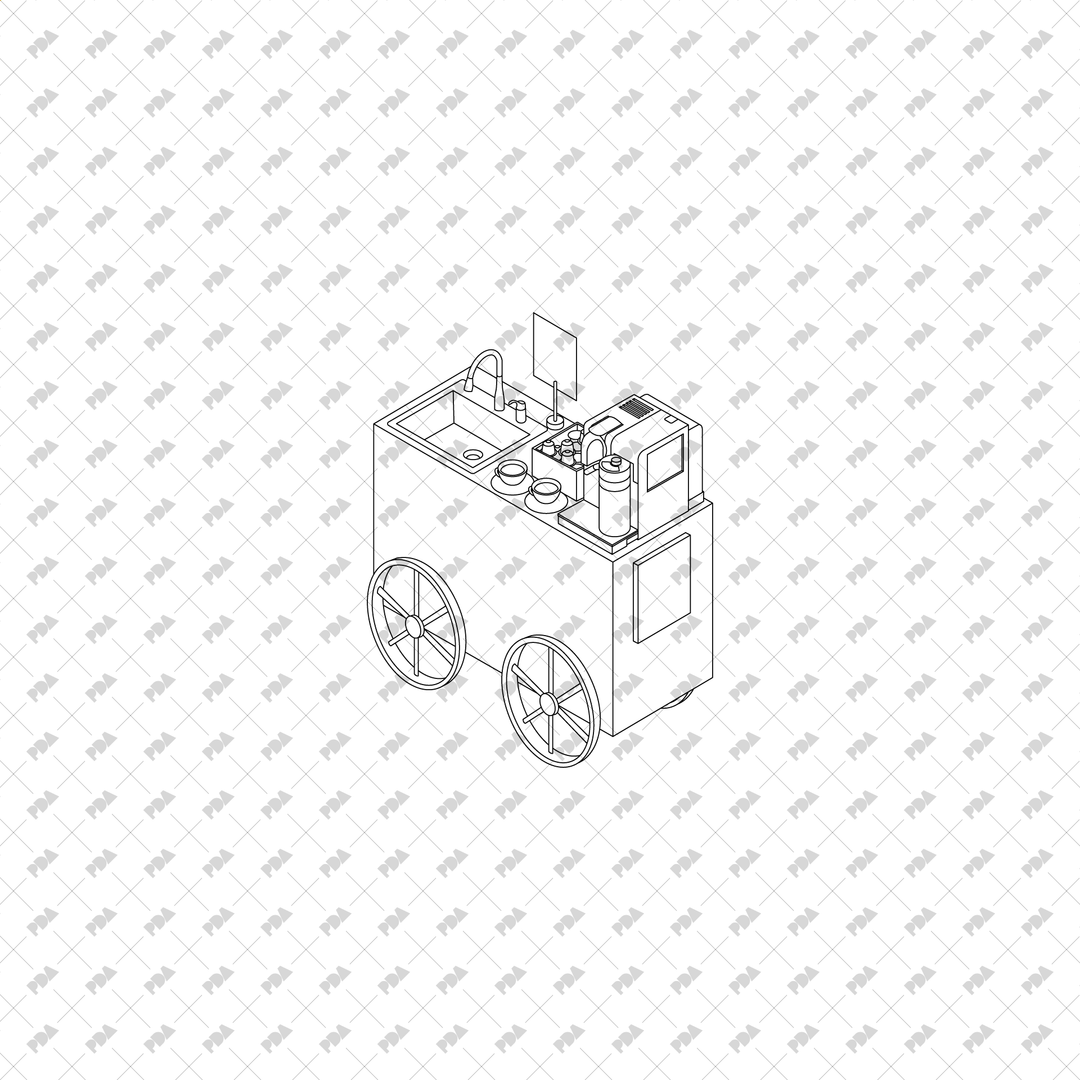 CAD, Vector Isometric Urban Furniture