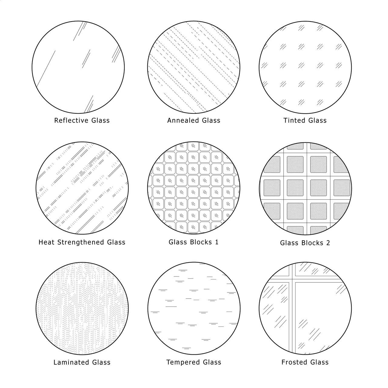 Illustrator Pattern Library - Glass Patterns