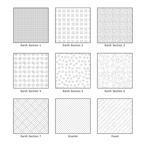 Illustrator Pattern Library - Earth and Soil Patterns