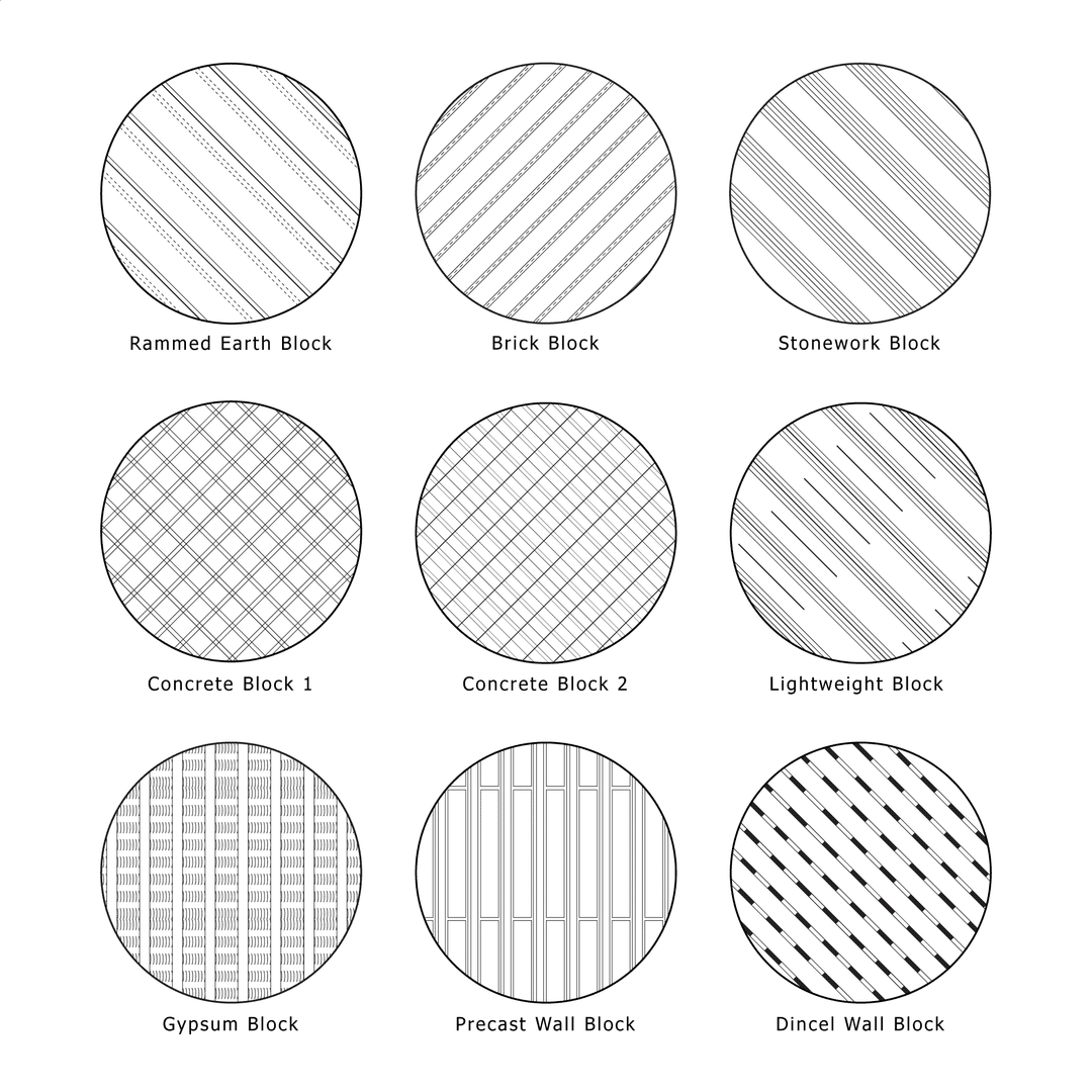 Wall Cross Section Patterns for Adobe Illustrator – Post Digital ...
