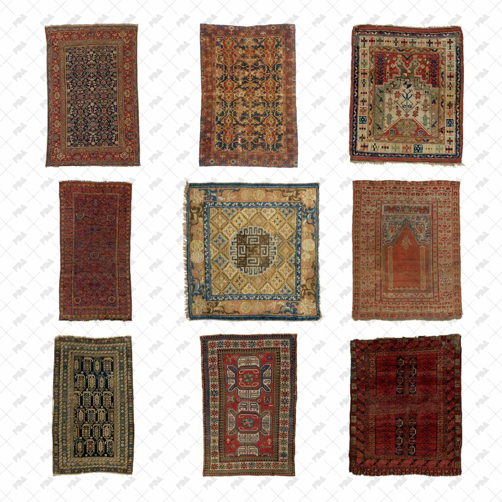 CAD, Vector, PNG Carpets and Rugs in Color and B/W