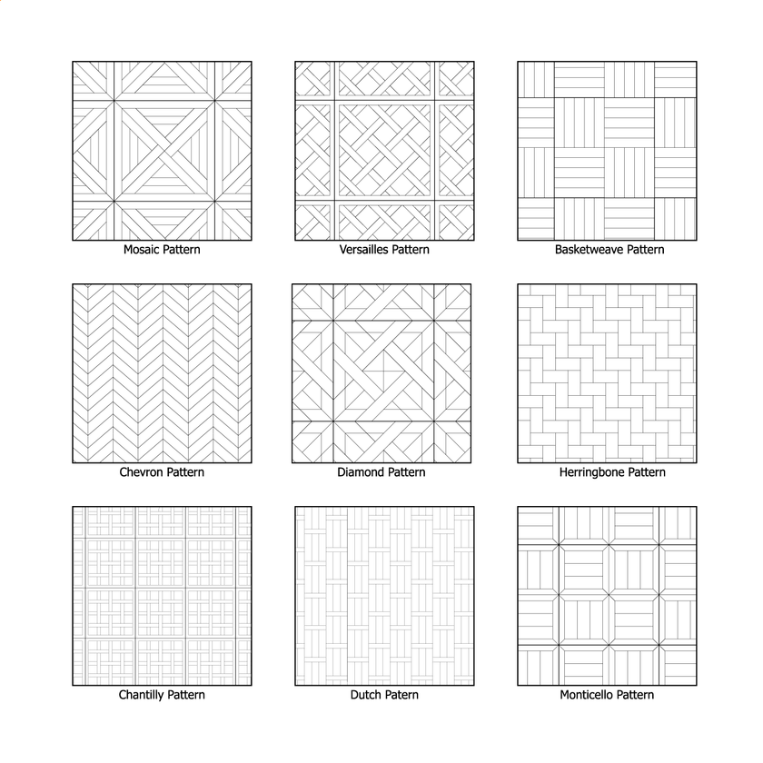 Illustrator Pattern Library - Parquet Flooring