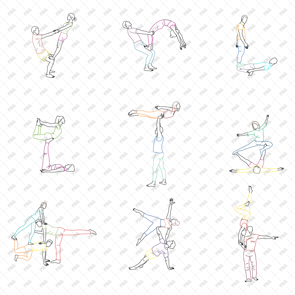 CAD, Vector Acrobalance and Acrobatics Characters