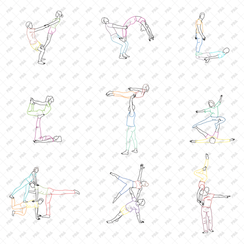 CAD, Vector Acrobalance and Acrobatics Characters