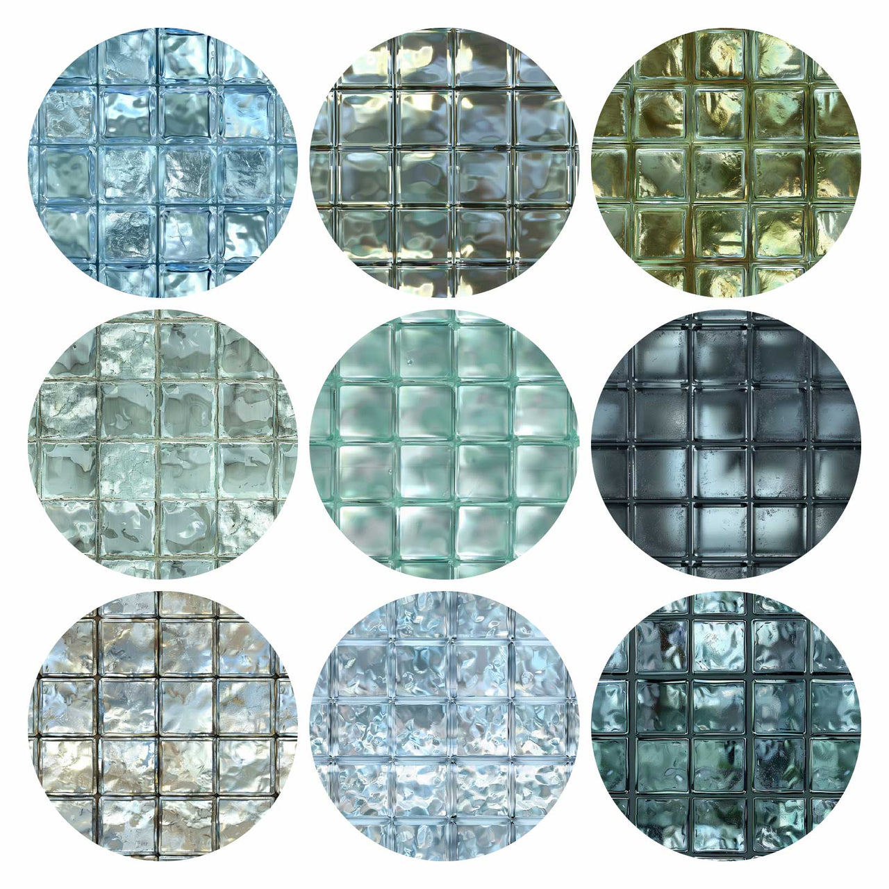 Seamless Glass Block Patterns for Illustrator & Photoshop