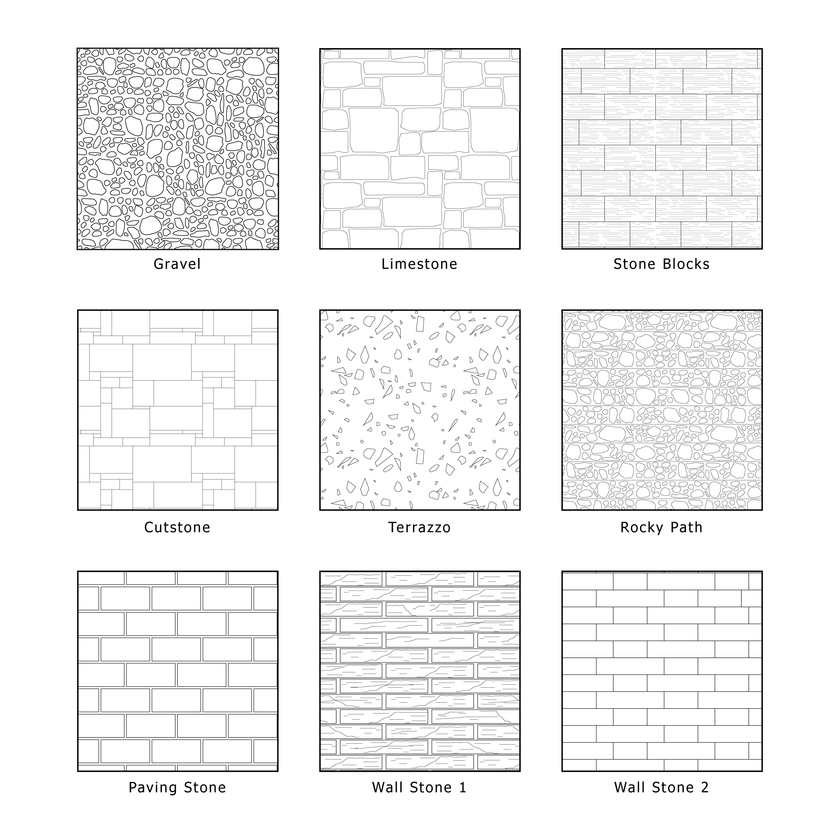 Illustrator Pattern Library - Stone Patterns – Post Digital Architecture