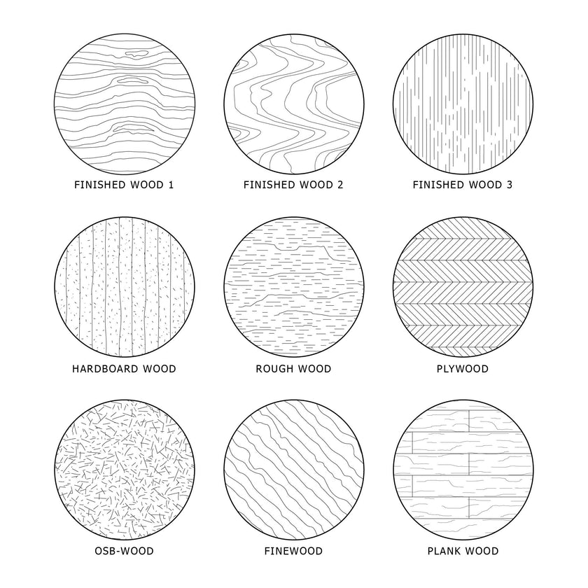 Illustrator Pattern Library - Wooden Patterns 2