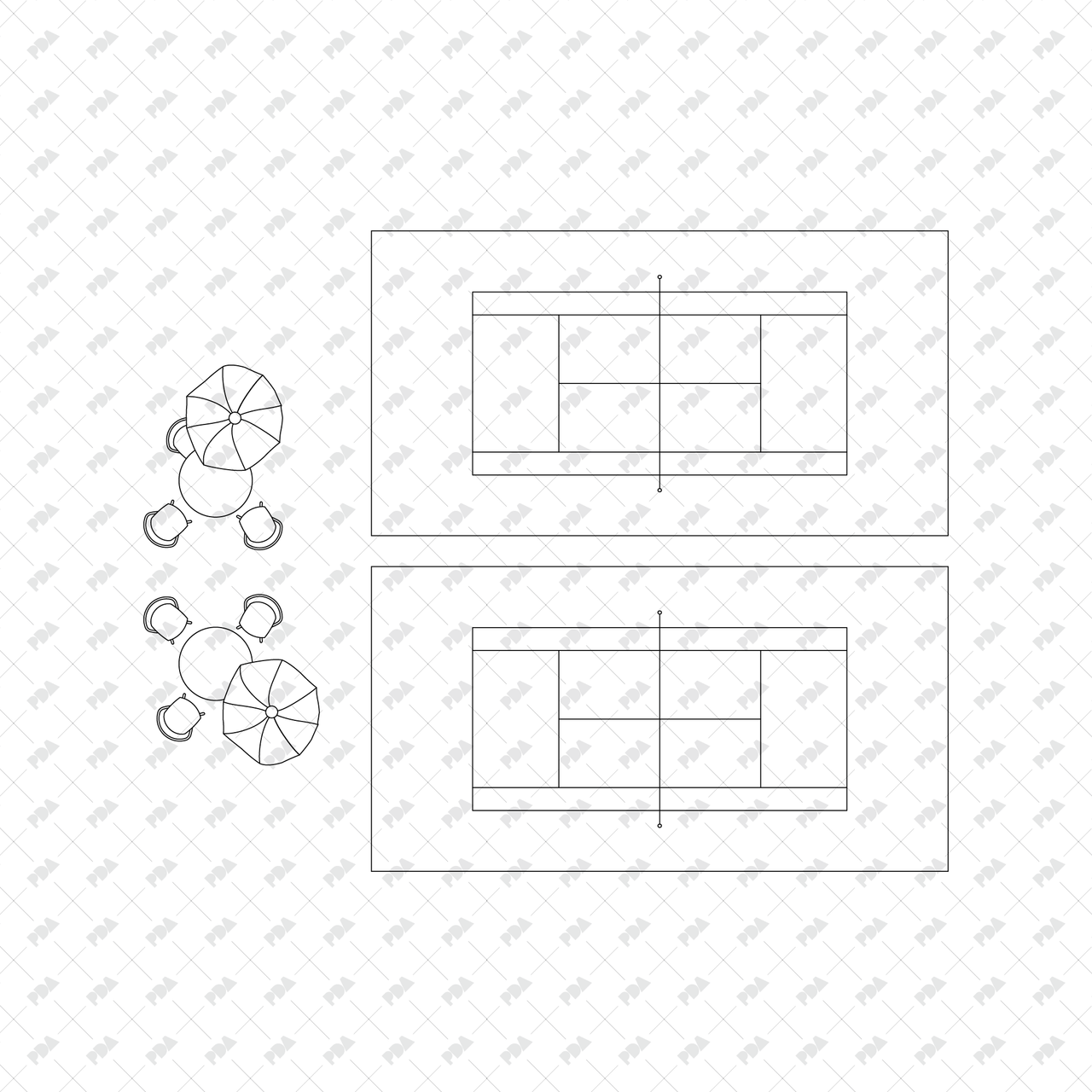CAD, Vector, PNG Kids Playground Layouts in Top View