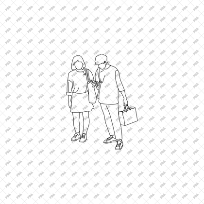 CAD, Vector Isometric People Set