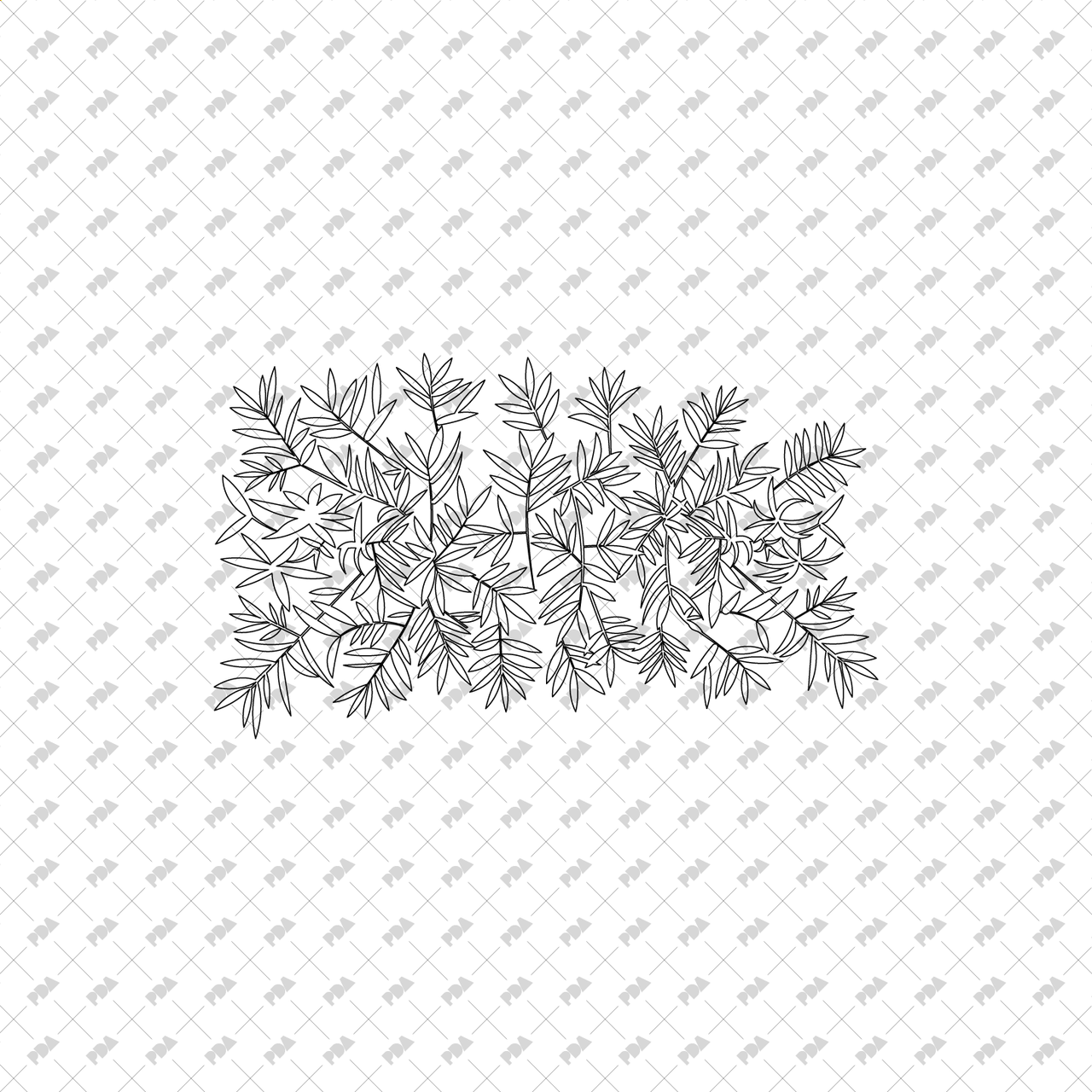 CAD, Vector Bushes in Top View – Post Digital Architecture