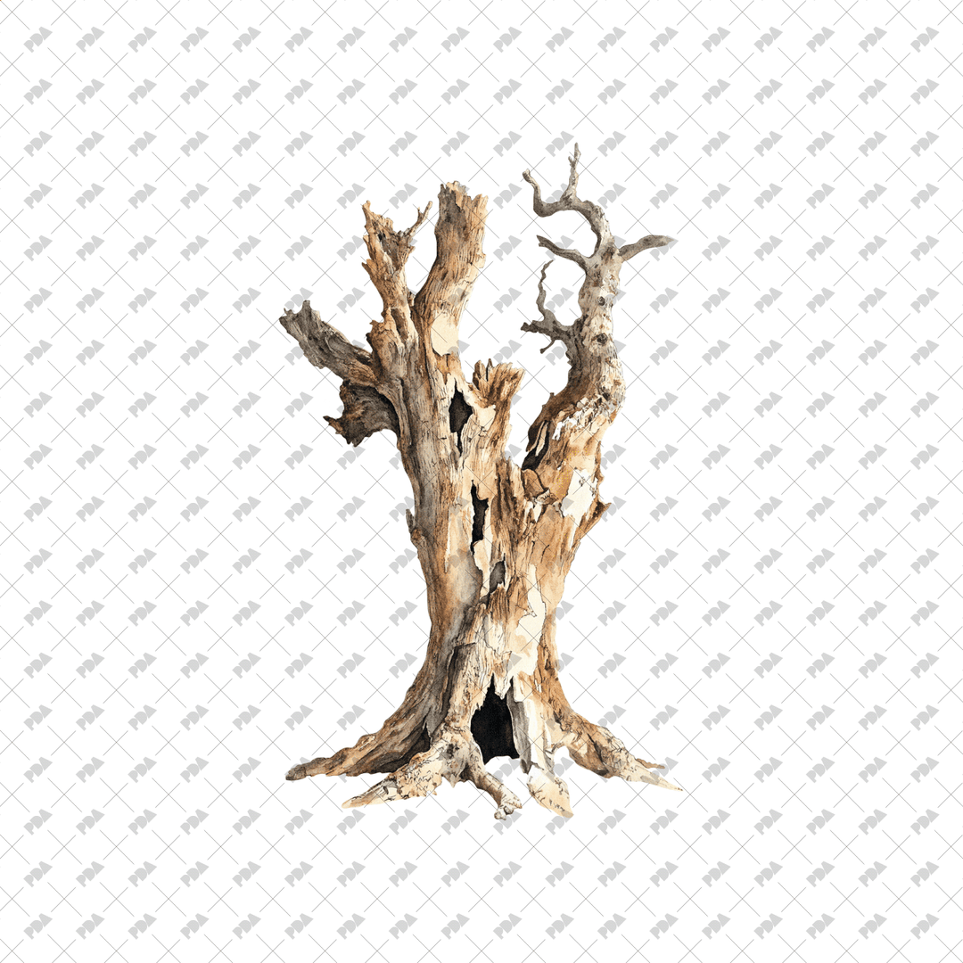 PNG Watercolor Dead Trees for Architectural Drawings