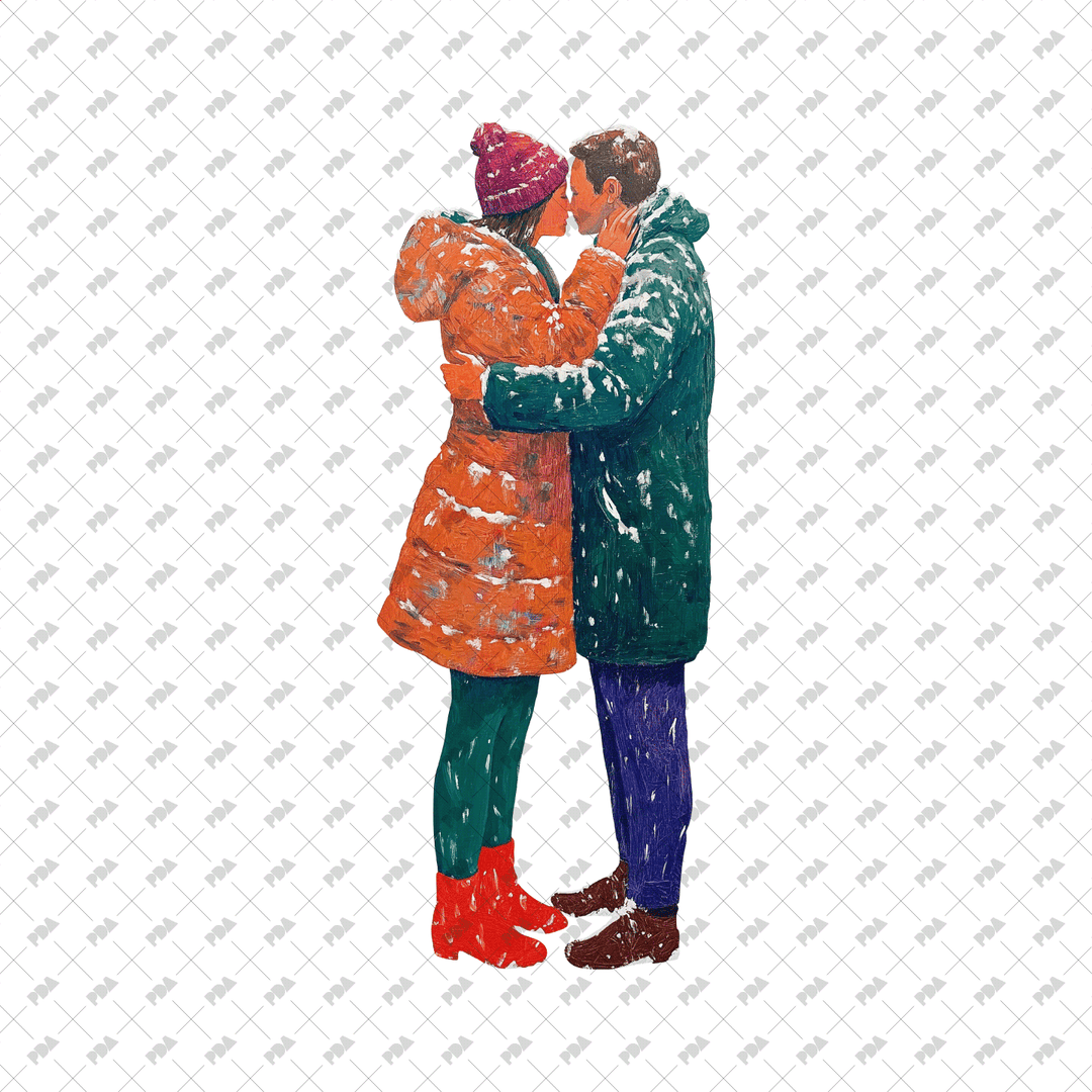 PNG Cutout Couples in Love - Kissing and Hugging