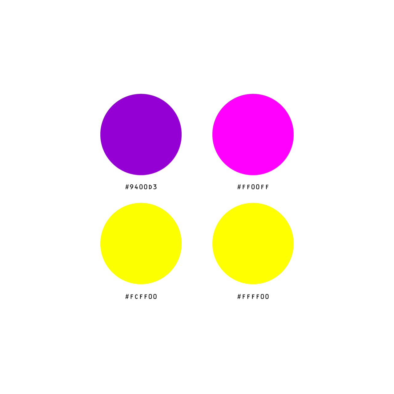 Biblioteca de muestras de Illustrator: colores fluorescentes