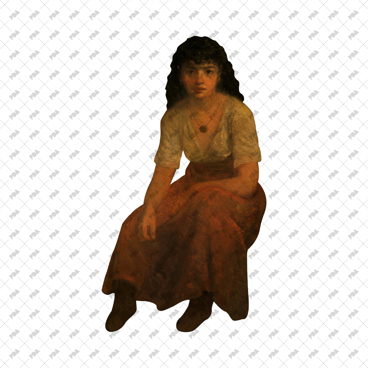 PNG Renaissance Female Characters Set for Collages