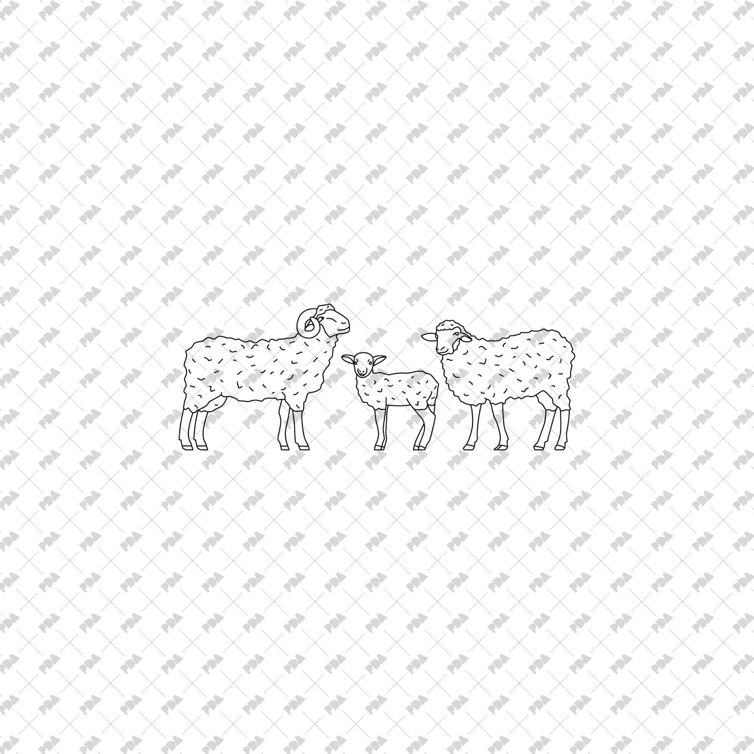 CAD, Vector Farm Animals Set | Post Digital Architecture