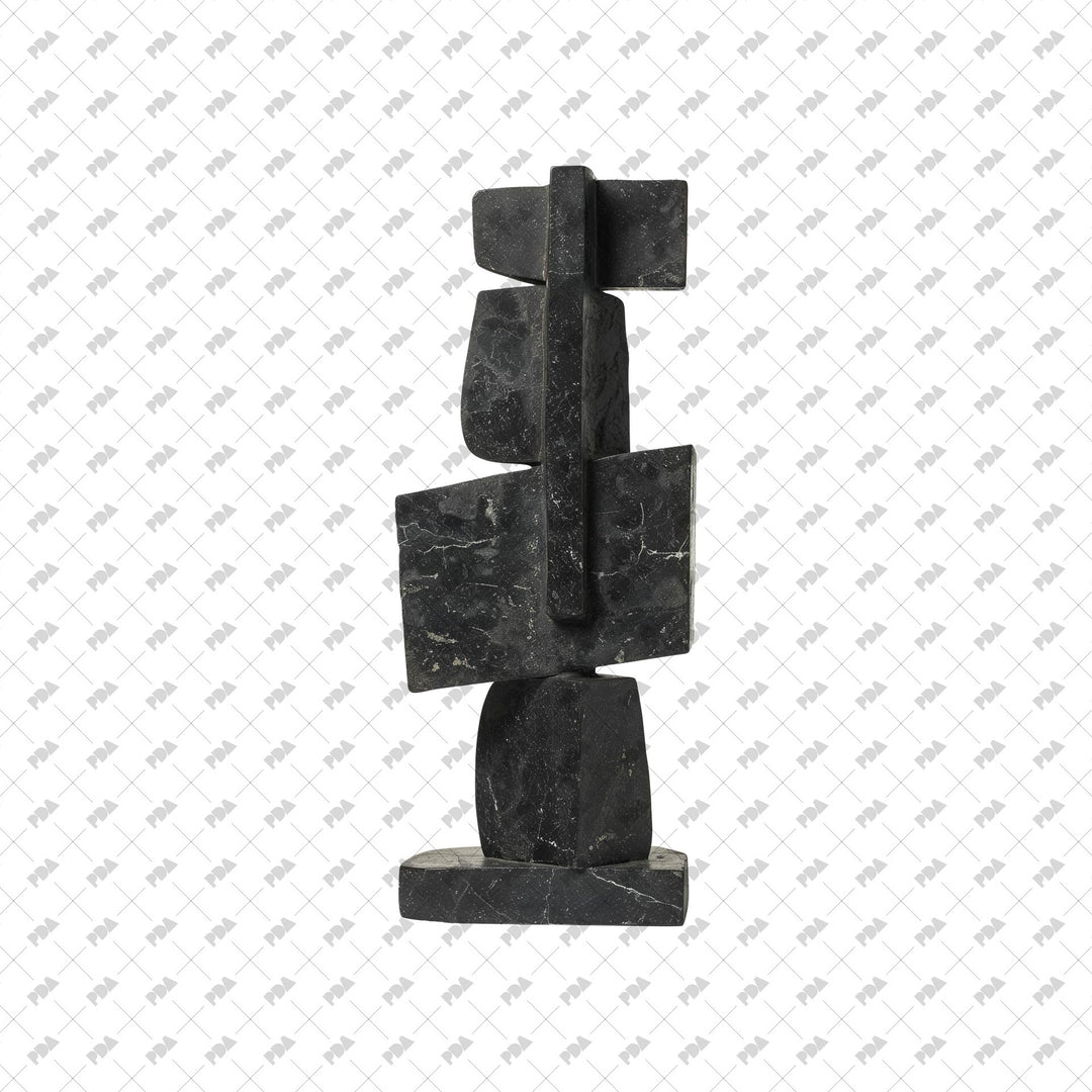 PNG Contemporary Basalt Lava Stone Sculptures Set | Post Digital ...