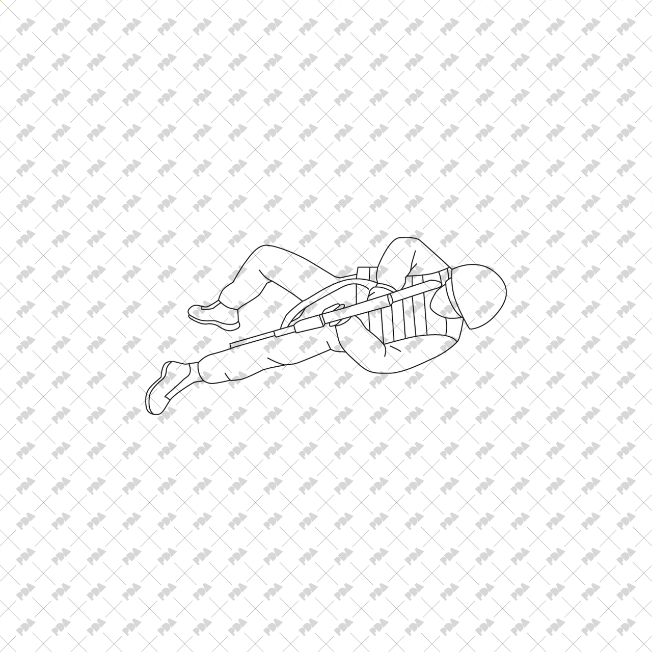 CAD, Vector Defense Personnel in Top View