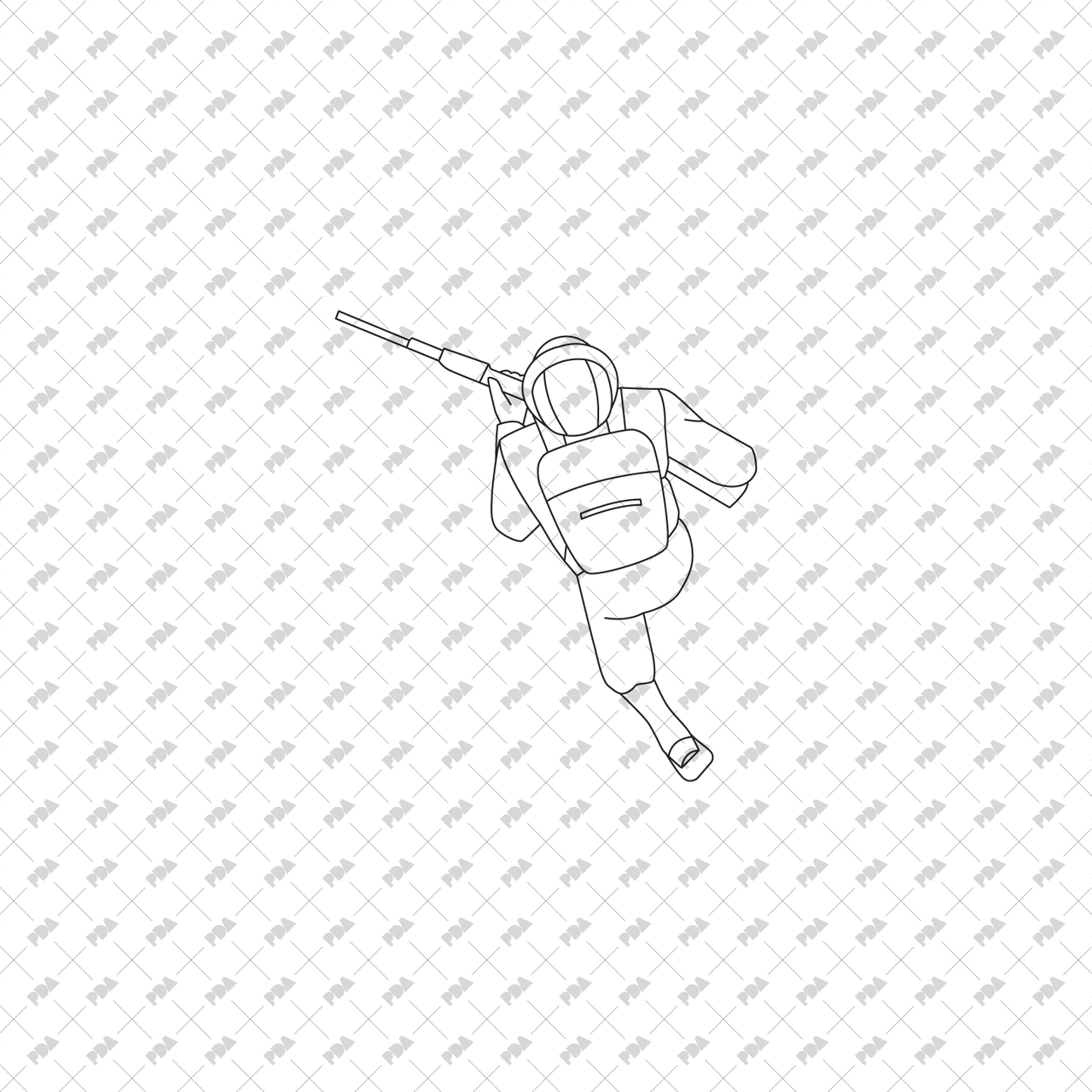 CAD, Vector Defense Personnel in Top View