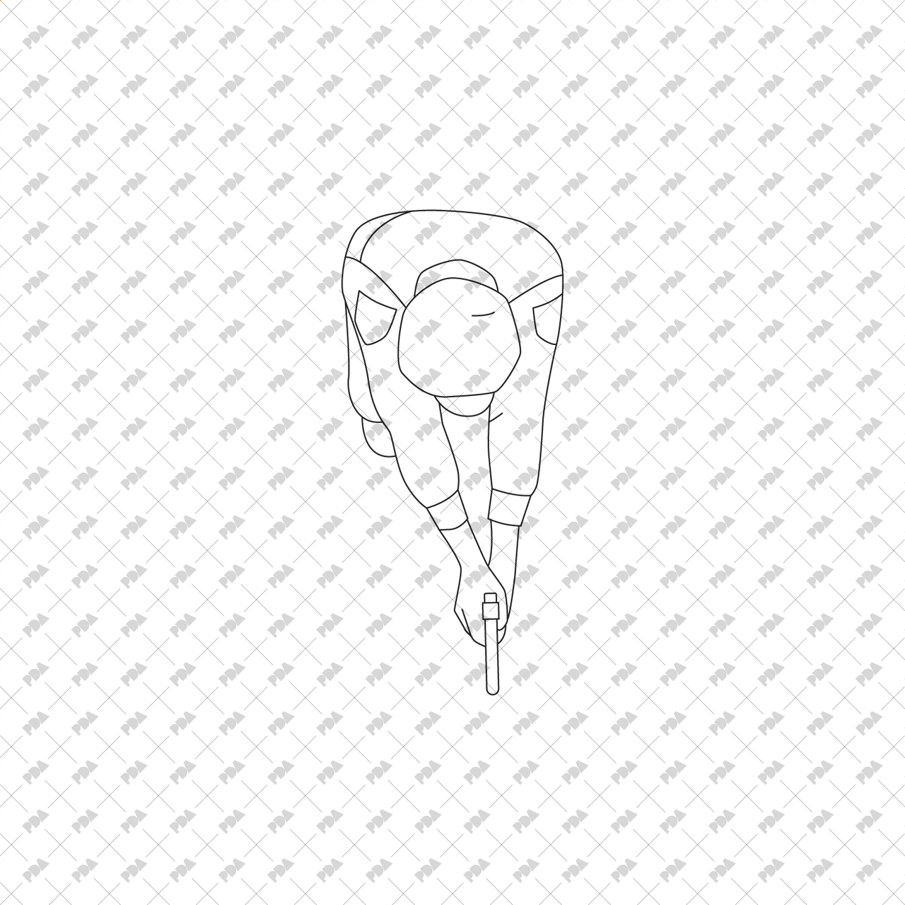 CAD, Vector Policemen in Top View