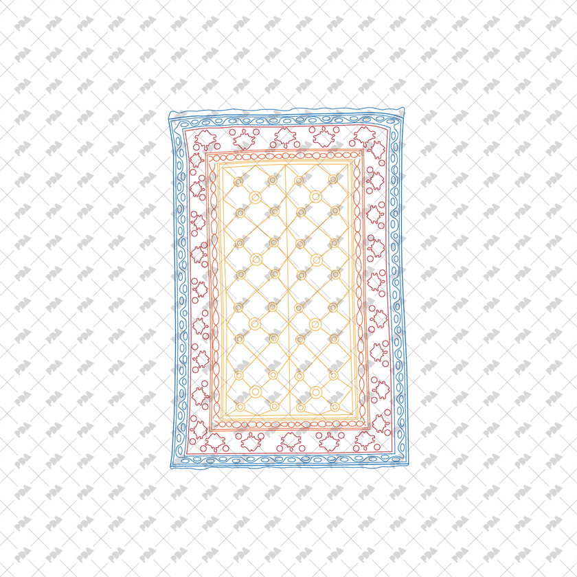 CAD, Vector, PNG Carpets and Rugs in Color and B/W