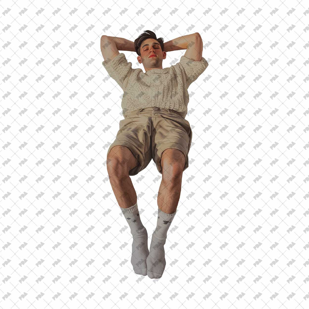 PNG Sleeping People in Top and Back View Set | Post Digital Architecture