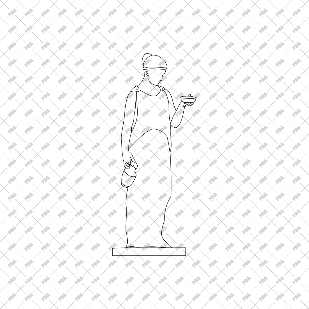 CAD, Vector Ancient Statues | Post Digital Architecture